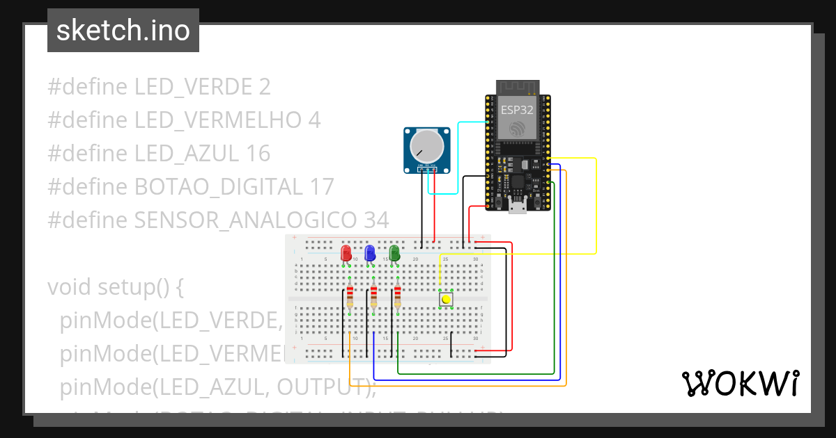 DSE- PROJETO 5 - Wokwi ESP32, STM32, Arduino Simulator