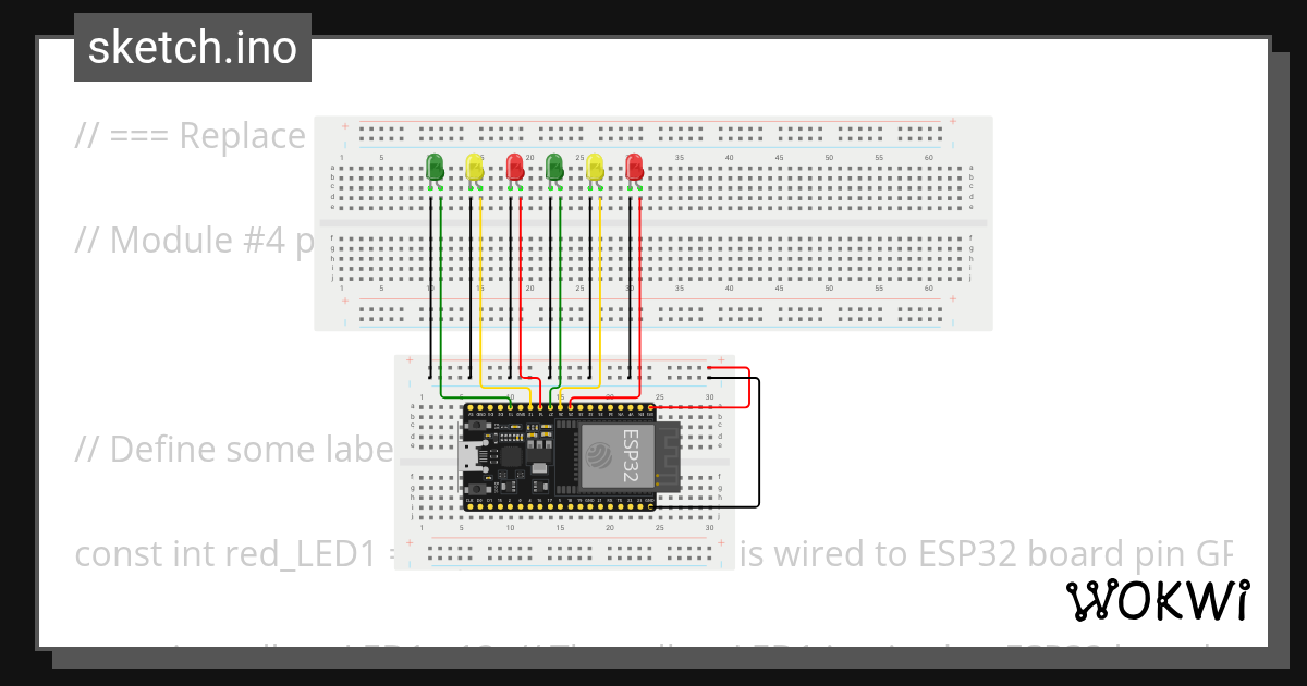 Module 4 - Steve Pisarski - Wokwi ESP32, STM32, Arduino Simulator
