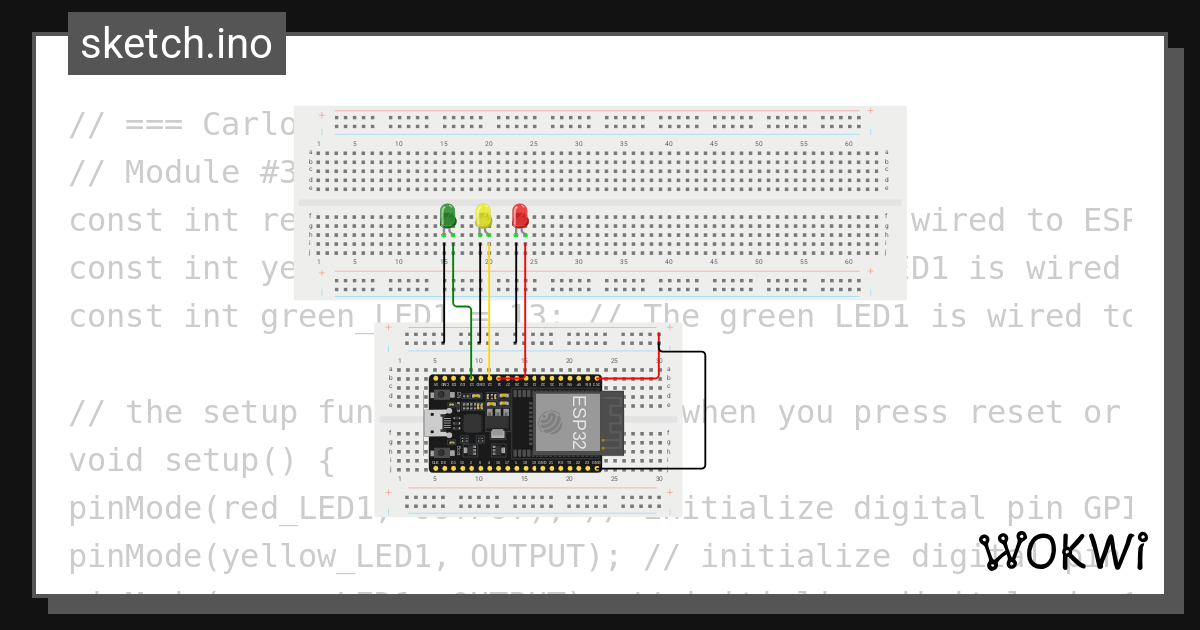Module 6 Carlos Roman Wokwi Esp32 Stm32 Arduino Simulator 