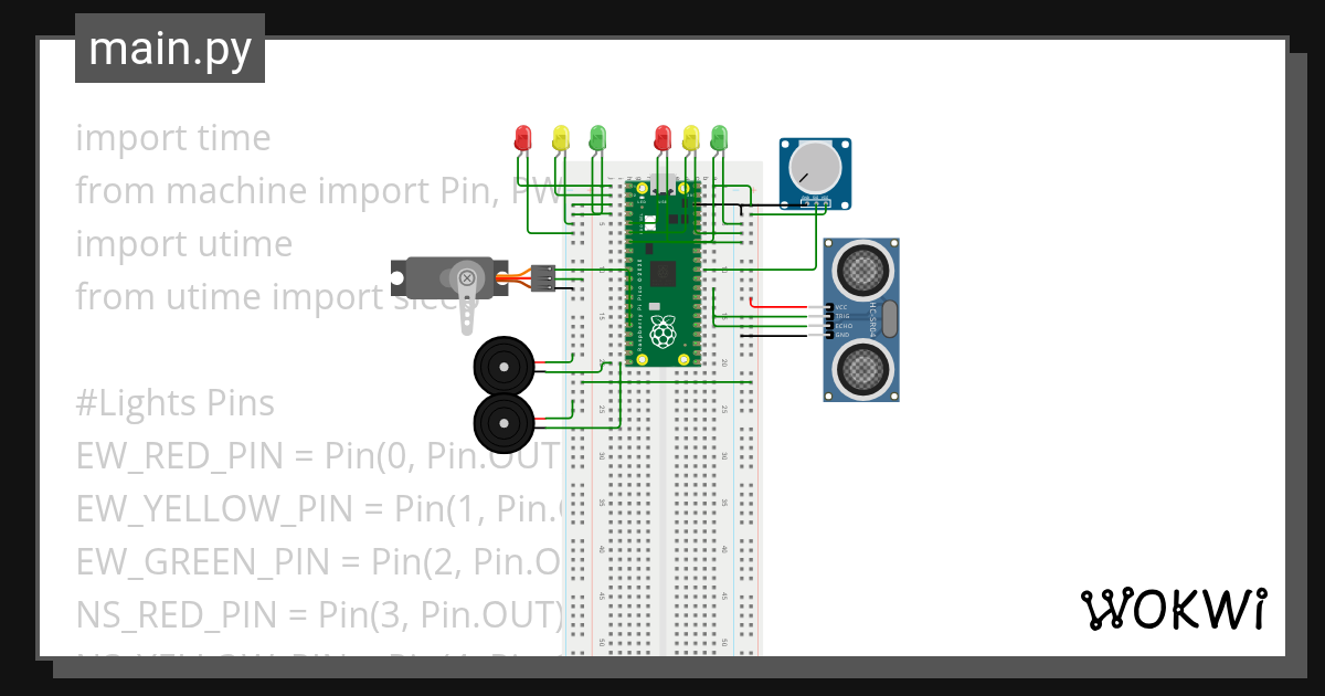 Traffic Control Main - Wokwi ESP32, STM32, Arduino Simulator