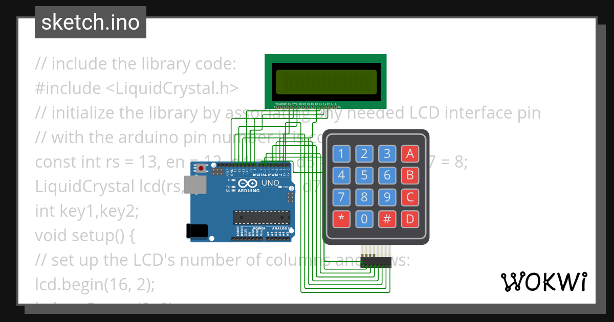 Keypad Tugas Wokwi Esp32 Stm32 Arduino Simulator