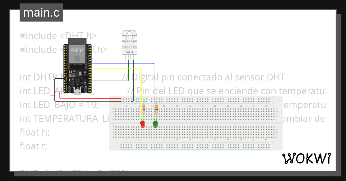 SensorTemperatura - Wokwi ESP32, STM32, Arduino Simulator