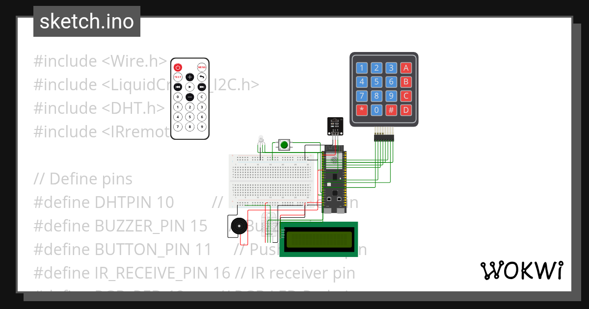 MINIProjet - Wokwi ESP32, STM32, Arduino Simulator
