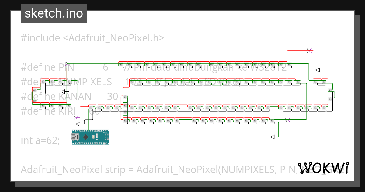 RGB Panel GG SHIVER - Wokwi ESP32, STM32, Arduino Simulator