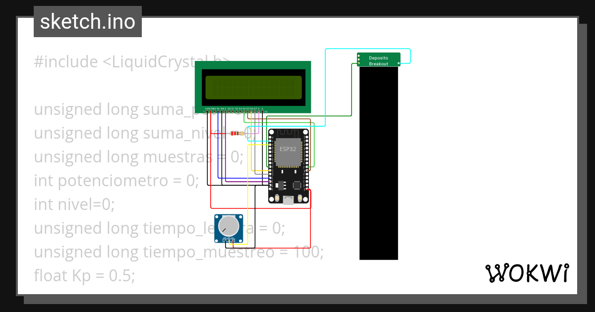 Practica deposito 2.4 - Wokwi ESP32, STM32, Arduino Simulator