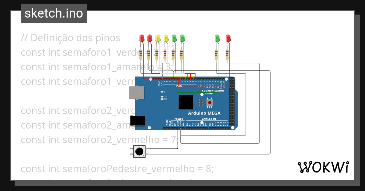 atvA - prova - Wokwi ESP32, STM32, Arduino Simulator