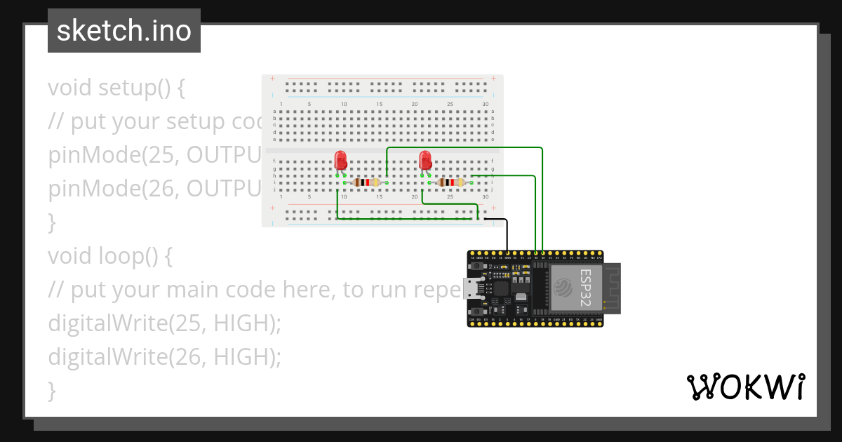 Exo 5 - ESP32 - Wokwi ESP32, STM32, Arduino Simulator Exo 5 - ESP32 - Wokwi ESP32, STM32, Arduino Simulator