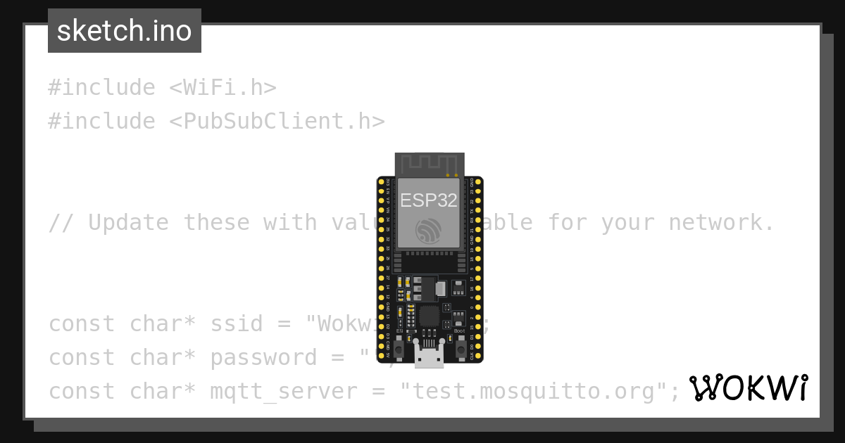 Mosquitto Wokwi Esp32 Stm32 Arduino Simulator 3825