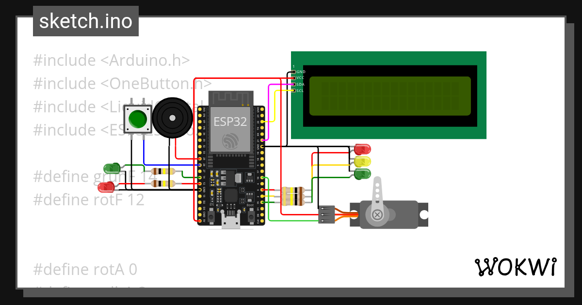 Ampelschaltung Final Copy - Wokwi ESP32, STM32, Arduino Simulator