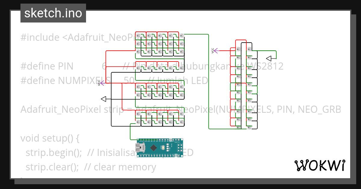 RGB Panel ALT-1 TYO - Wokwi ESP32, STM32, Arduino Simulator