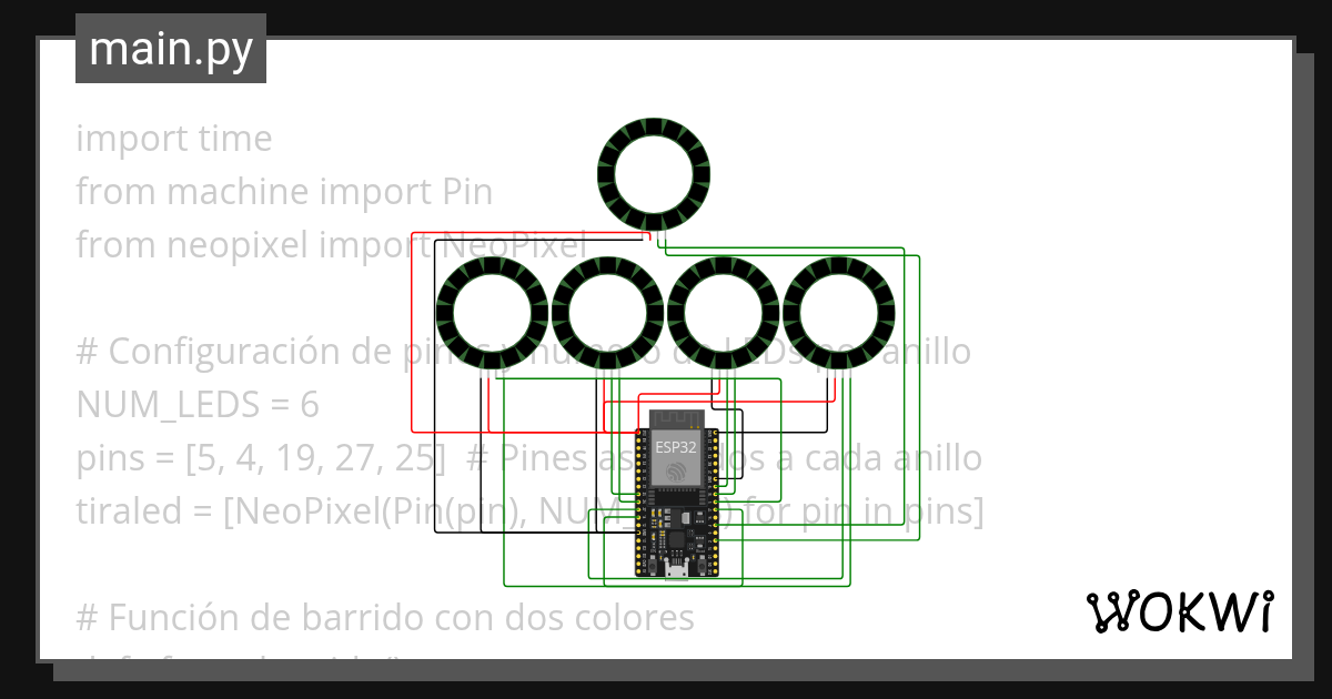 estrella de navidad - Wokwi ESP32, STM32, Arduino Simulator