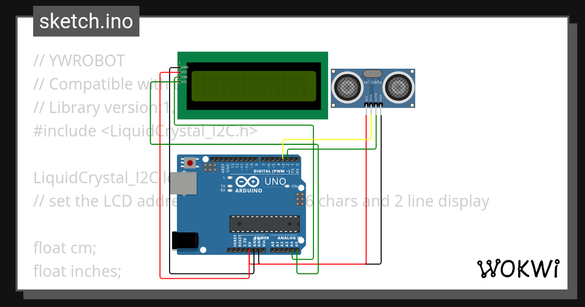 hc sr04 - Wokwi ESP32, STM32, Arduino Simulator