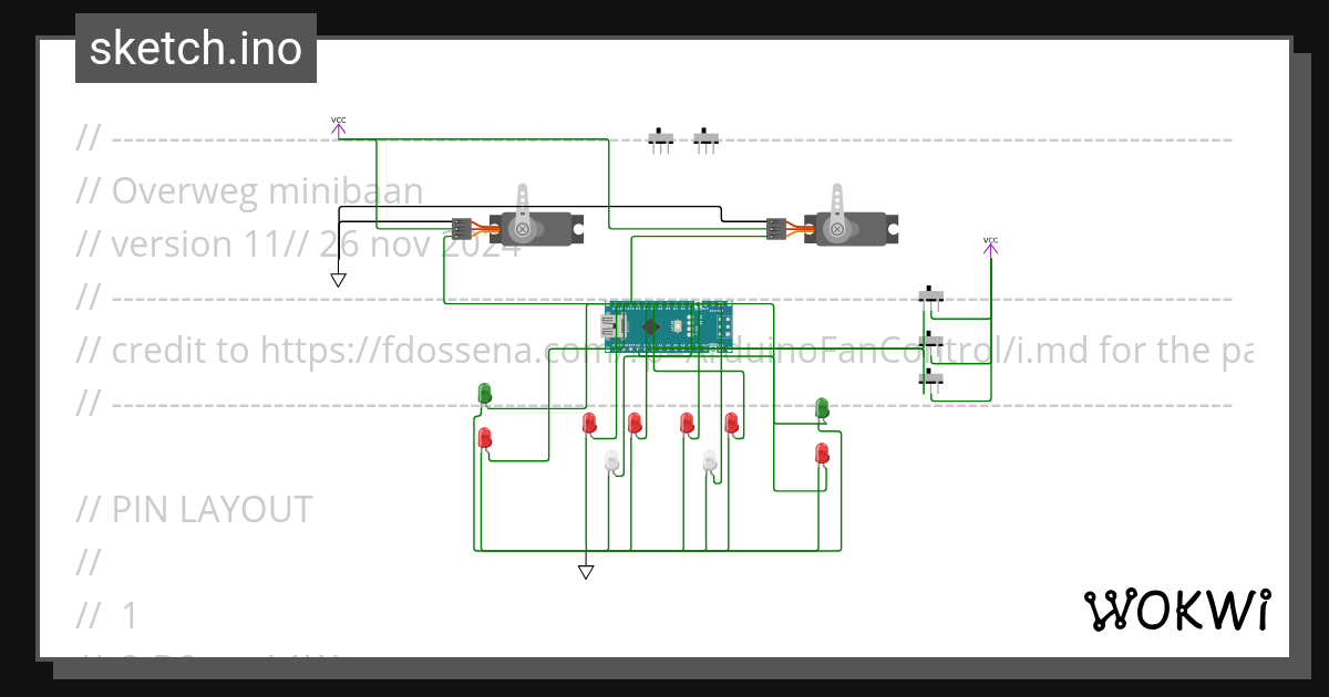 overweg v1 - Wokwi ESP32, STM32, Arduino Simulator