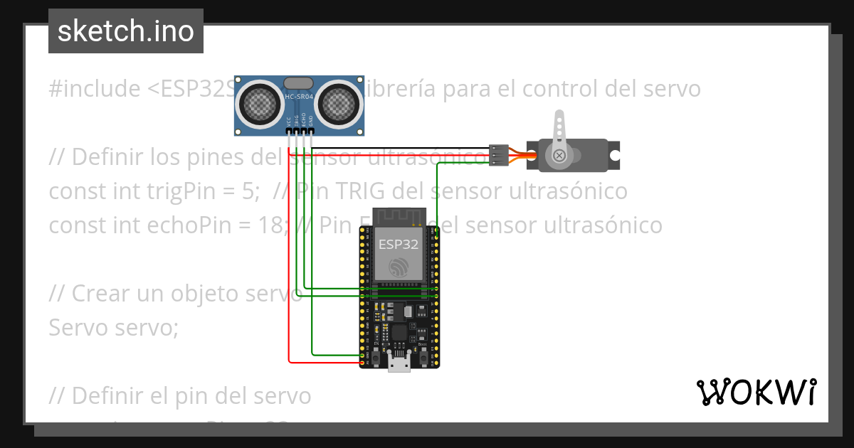 servo embebidos - Wokwi ESP32, STM32, Arduino Simulator