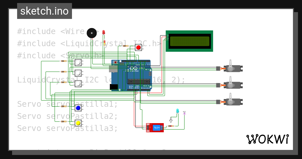 Dispensador De Pastillas Wokwi Esp32 Stm32 Arduino Simulator 4408