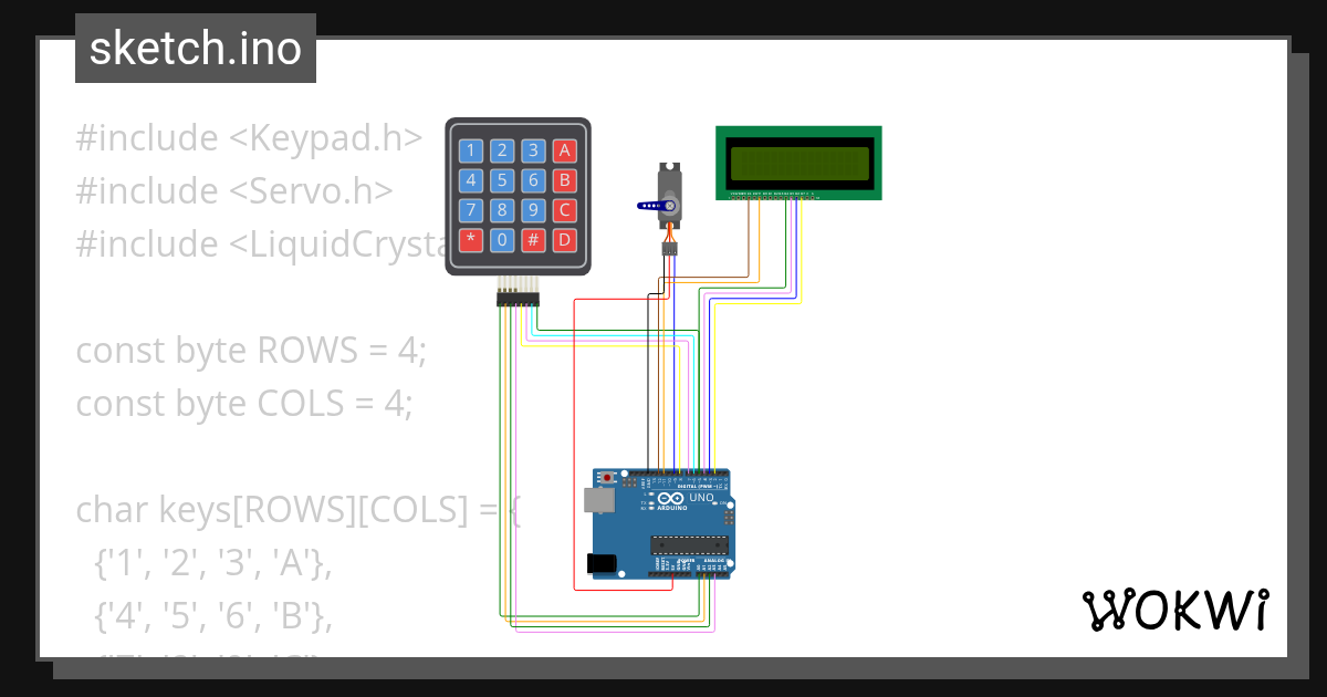 Keypad Security Wokwi Esp32 Stm32 Arduino Simulator 1511