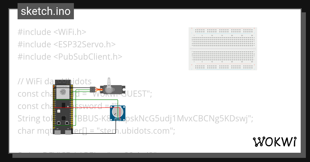 Esp32potenservo Punya Bella Wokwi Esp32 Stm32 Arduino Simulator 