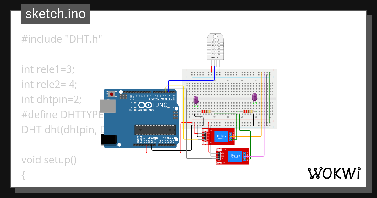 temp and rel 2 - Wokwi ESP32, STM32, Arduino Simulator