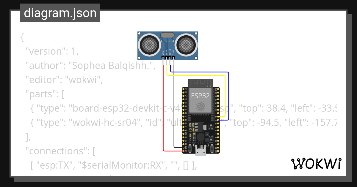 Lab 2 Ultrasonic Mqtt Wokwi Esp32 Stm32 Arduino Simulator 9733