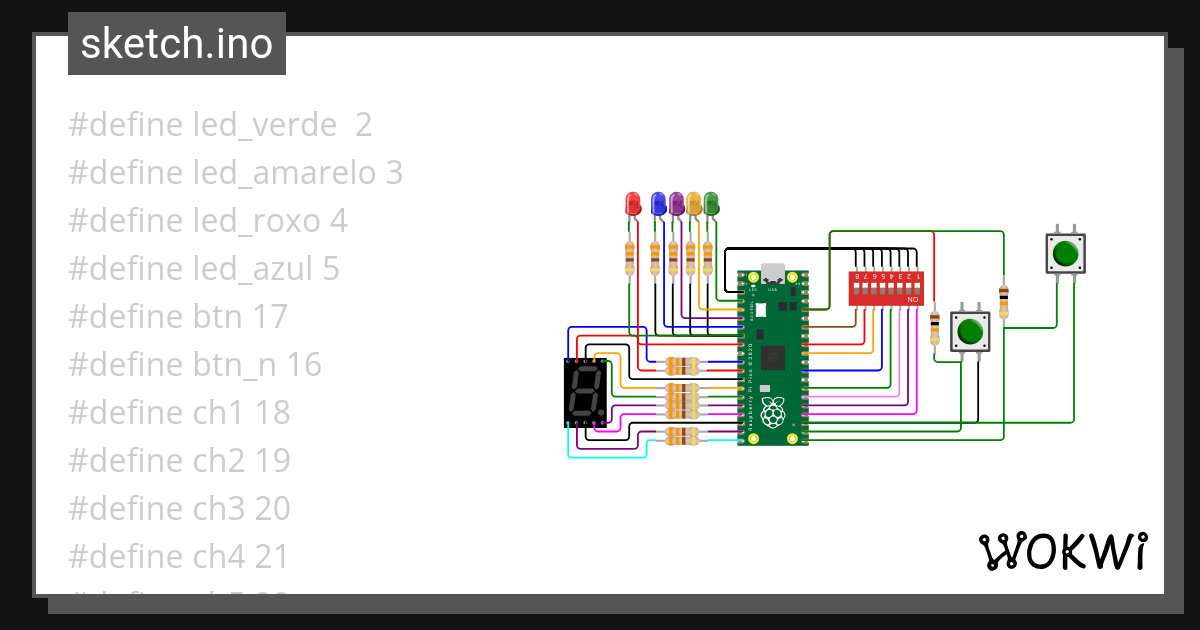7 Seg Com Btn Pra Diminuir E Aumentar Copy 2 Wokwi Esp32 Stm32 2298