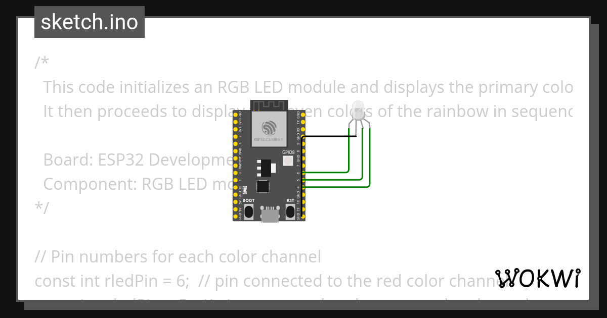 RGB_Led_Ctrl - Wokwi ESP32, STM32, Arduino Simulator