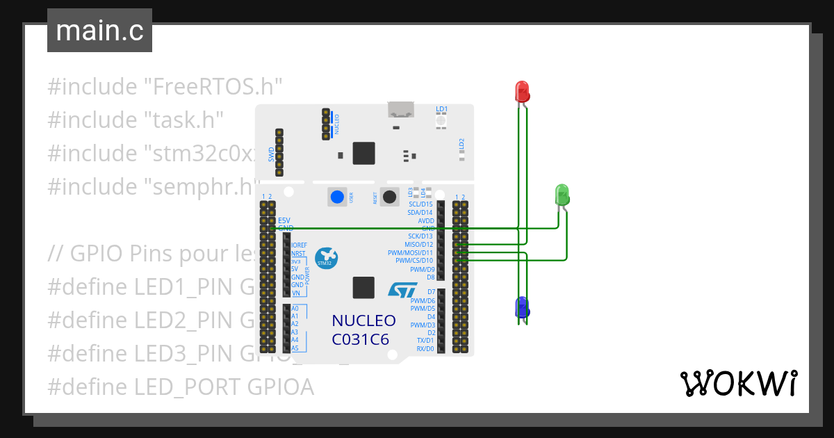 STM32 freertos TP3- sémaphore EDF Etu Copy - Wokwi ESP32, STM32, Arduino Simulator