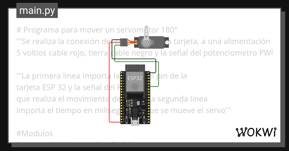 MicroPython Servo 180 (ESP32) Copy - Wokwi ESP32, STM32, Arduino Simulator