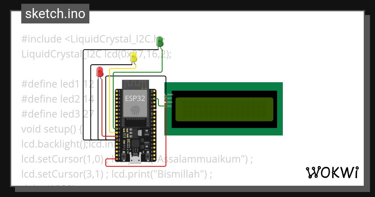 sumatif - Wokwi ESP32, STM32, Arduino Simulator