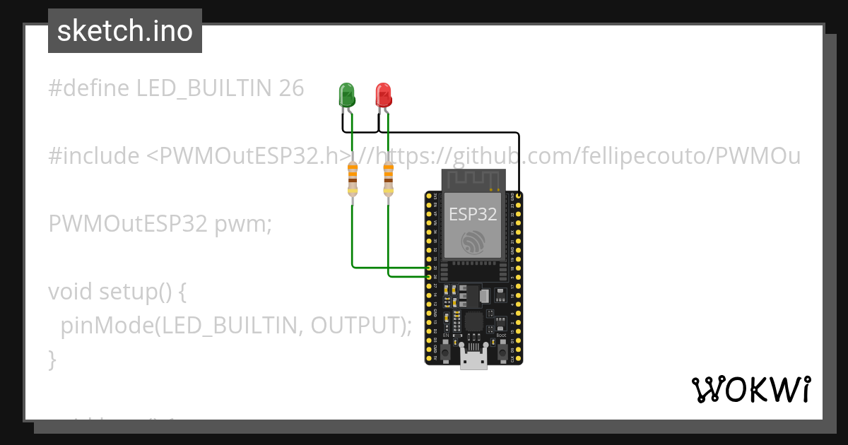 Wokwi - Online ESP32, STM32, Arduino Simulator