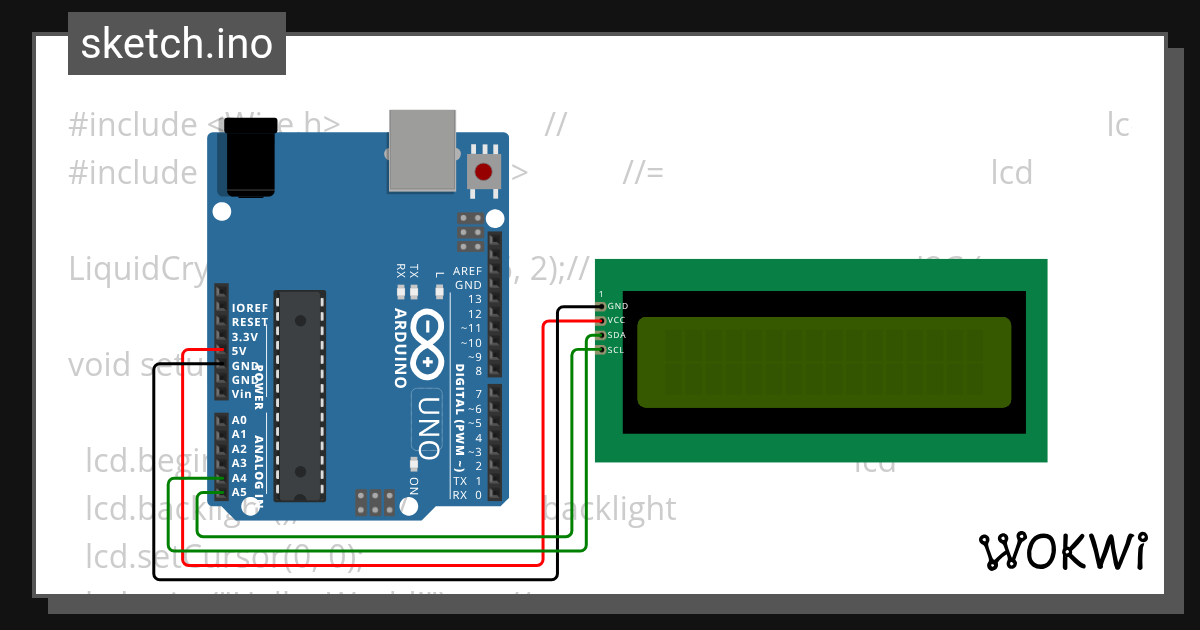 โปรเจกเชื่อมต่อ จอ lcd_Alongkorn - Wokwi ESP32, STM32, Arduino Simulator