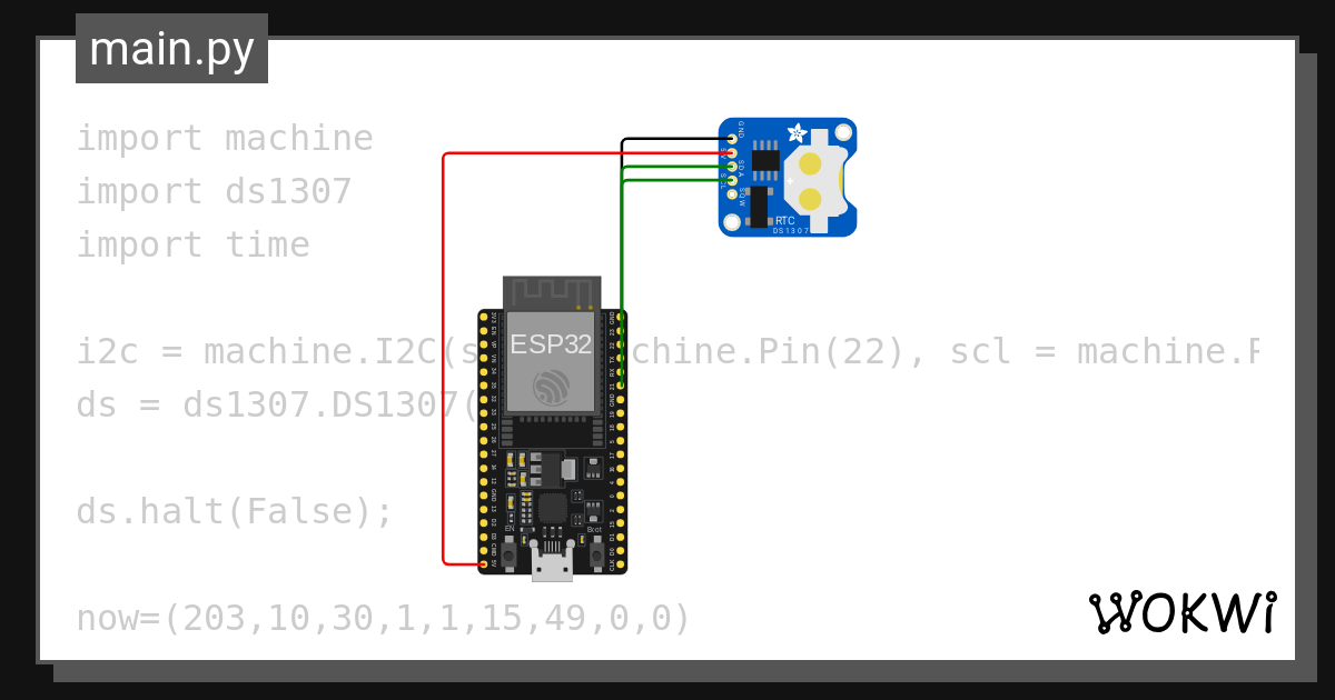 Ds1307 Rtc Wokwi Esp32 Stm32 Arduino Simulator 1817