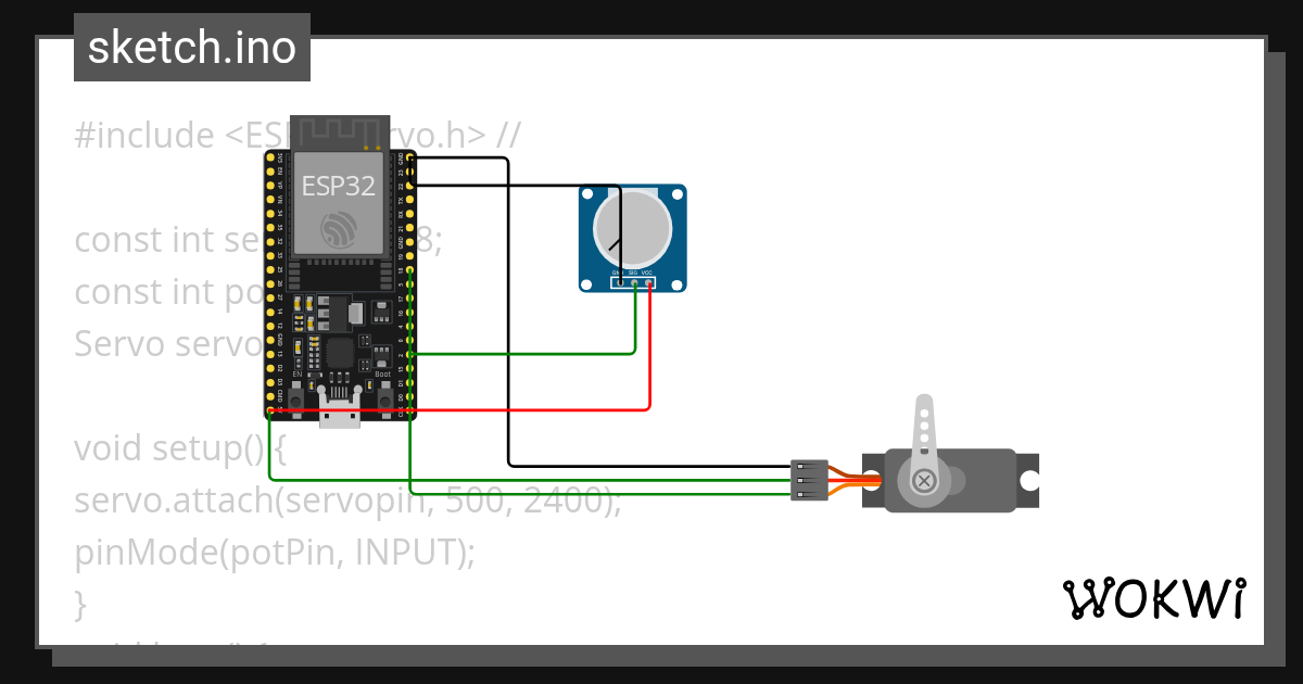 Servo - Wokwi ESP32, STM32, Arduino Simulator