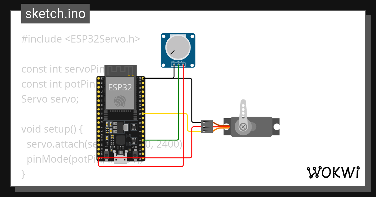 servo - Wokwi ESP32, STM32, Arduino Simulator