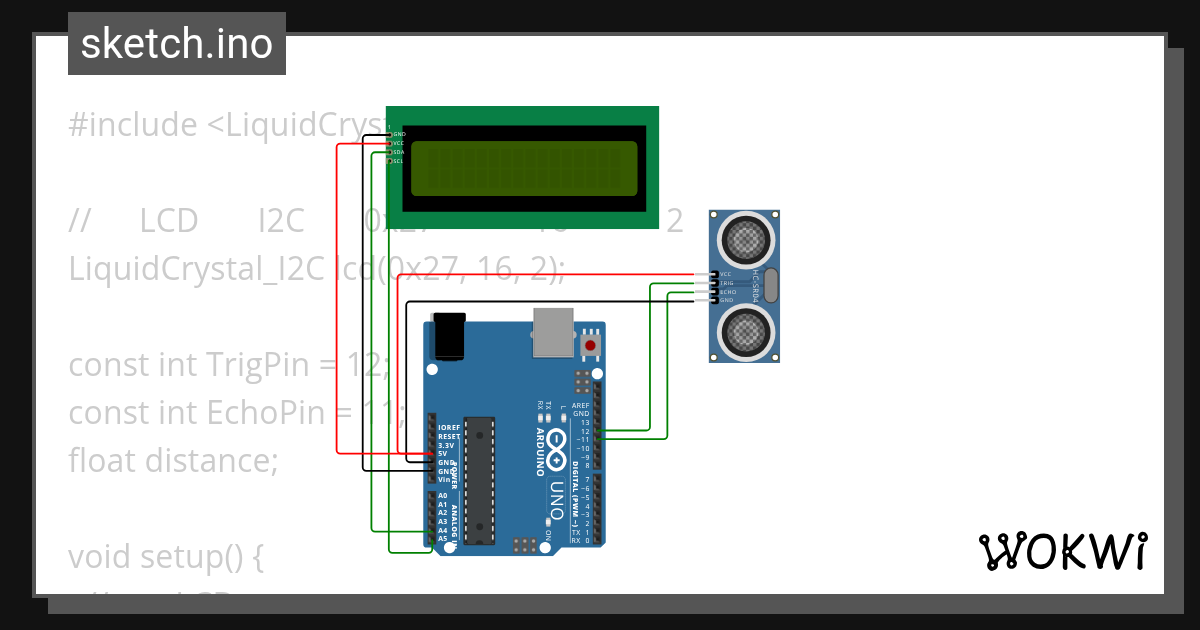 超声波测距 Wokwi Esp32 Stm32 Arduino Simulator 