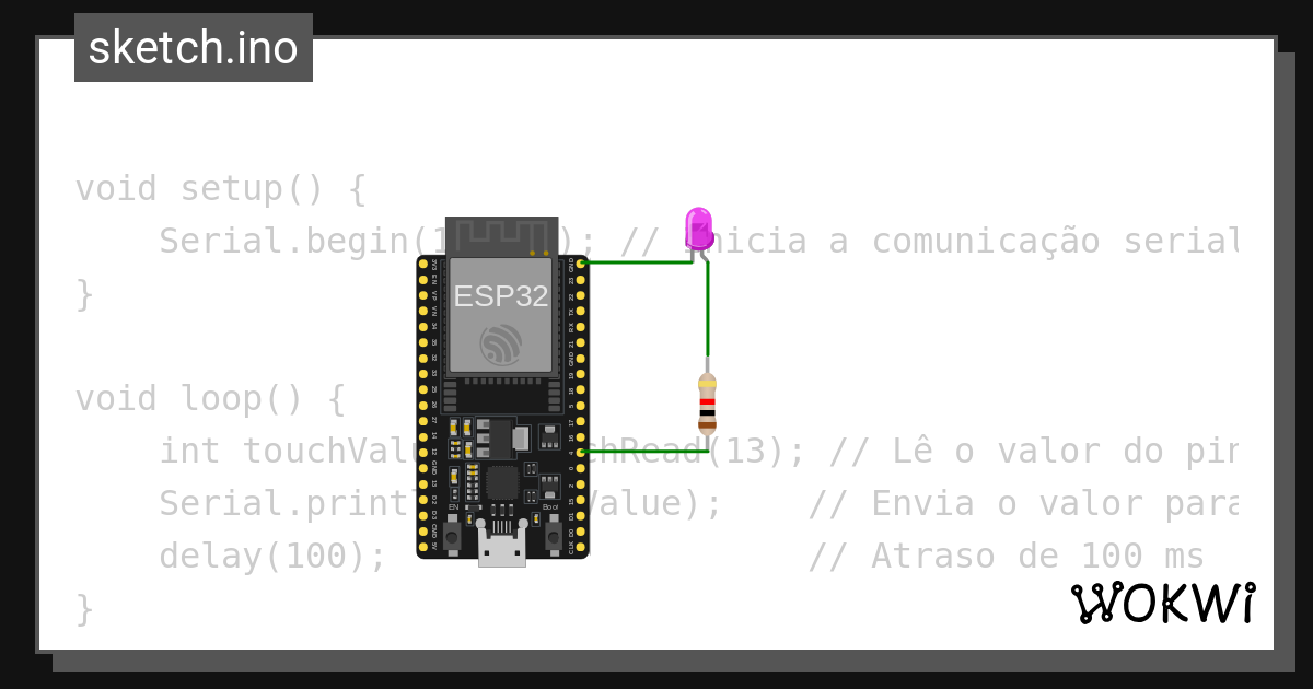 Blink 1 Led Copy Wokwi Esp32 Stm32 Arduino Simulator 3928
