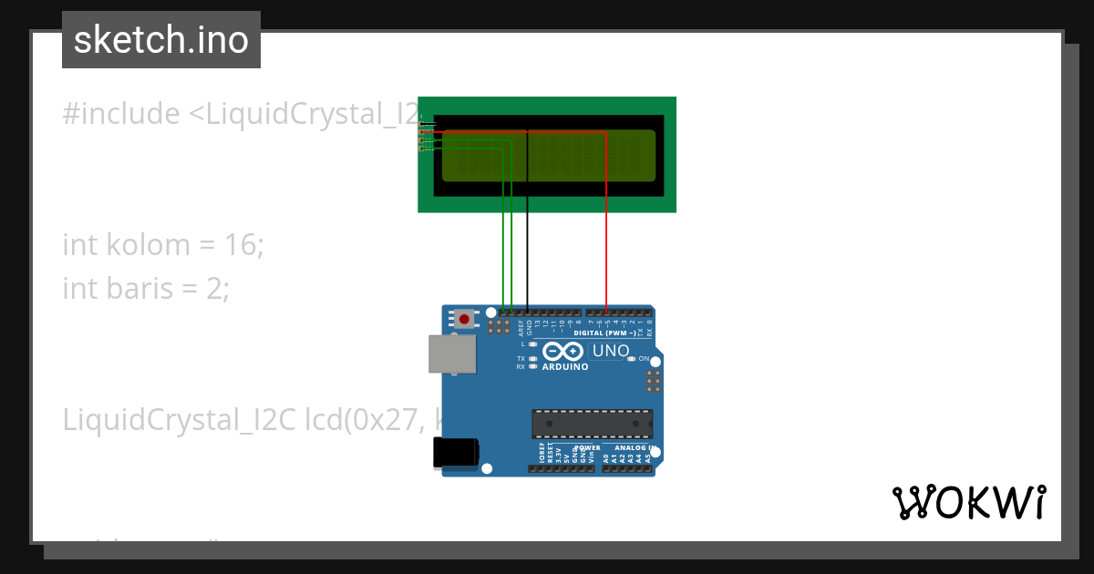 Runing text hmm - Wokwi ESP32, STM32, Arduino Simulator