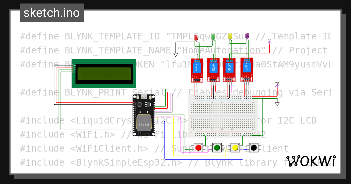 Home Automation Project Wokwi Esp32 Stm32 Arduino Simulator 5663