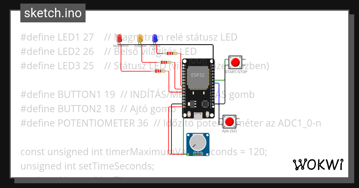 projekt_2 - Wokwi ESP32, STM32, Arduino Simulator