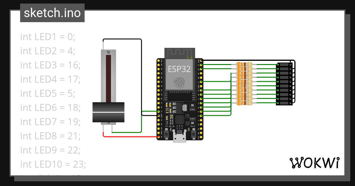 Project12 - Wokwi ESP32, STM32, Arduino Simulator