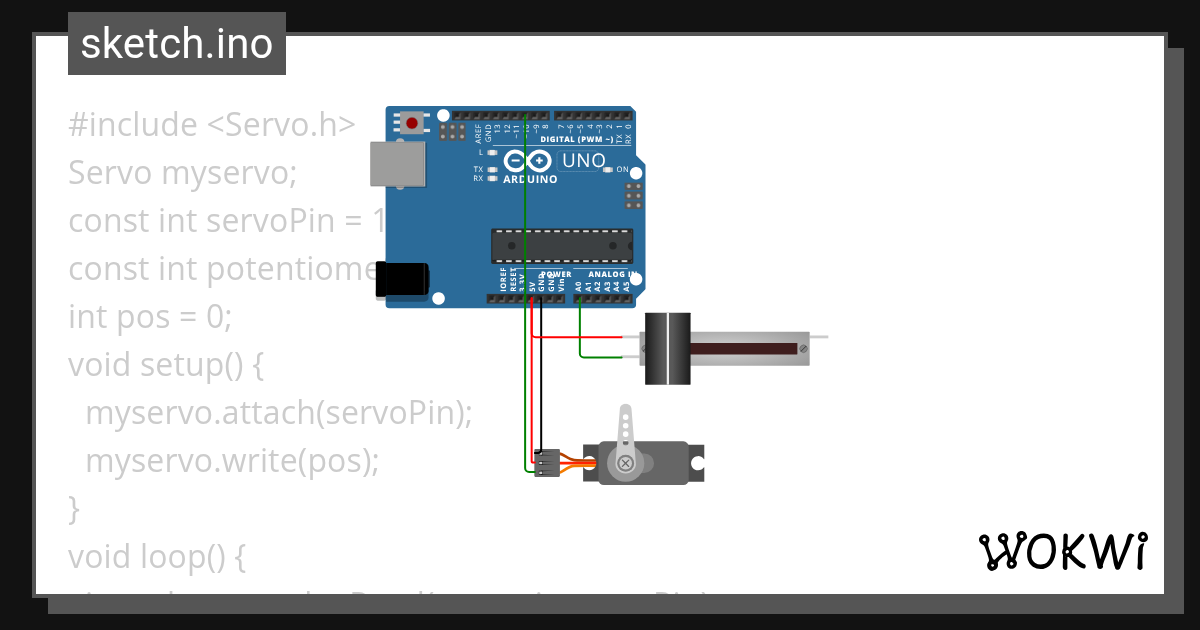servo motor - Wokwi ESP32, STM32, Arduino Simulator