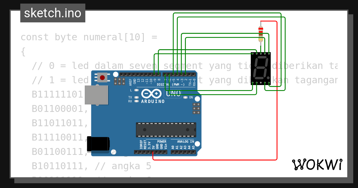 7segmen Wokwi Esp32 Stm32 Arduino Simulator 3437