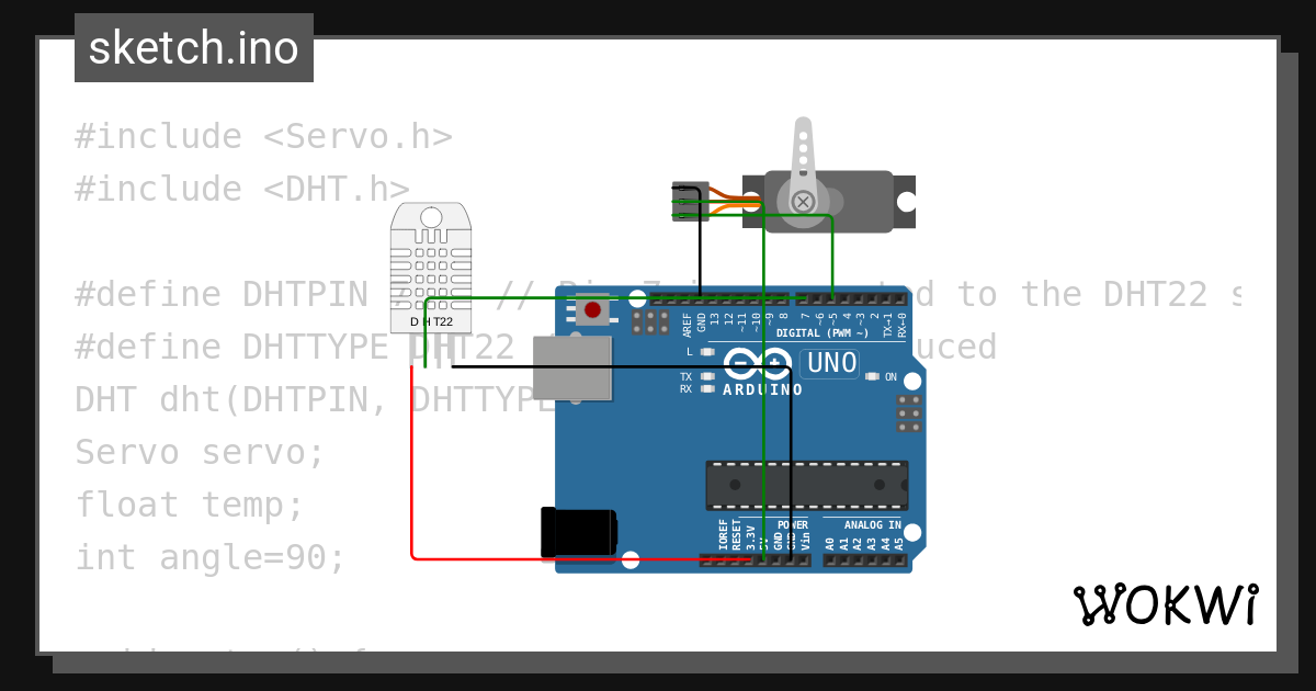 Sensor Servo Wokwi Esp32 Stm32 Arduino Simulator 1251