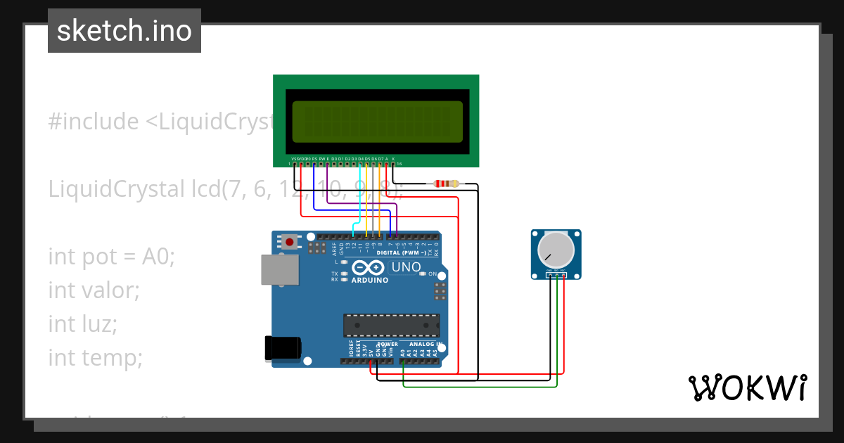 Display De Cristal Líquido Estefy Wokwi Esp32 Stm32 Arduino Simulator 5794