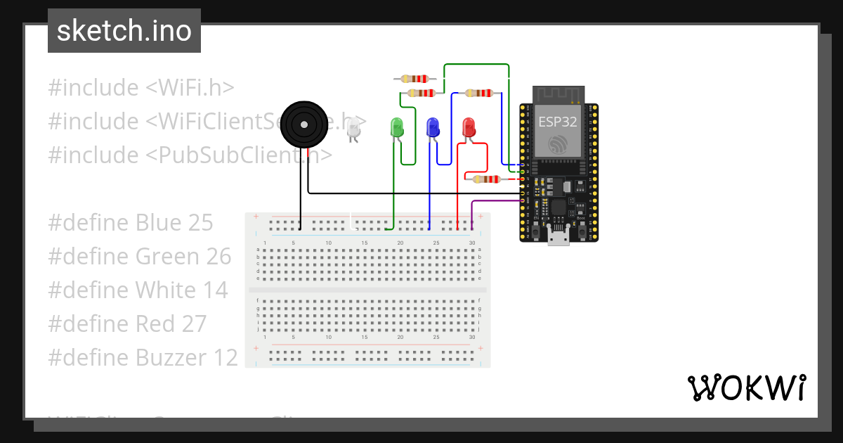 LED_4 - Wokwi ESP32, STM32, Arduino Simulator