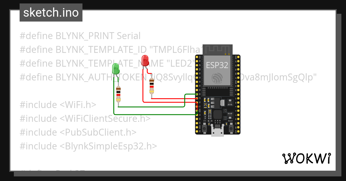 LED_2 - Wokwi ESP32, STM32, Arduino Simulator