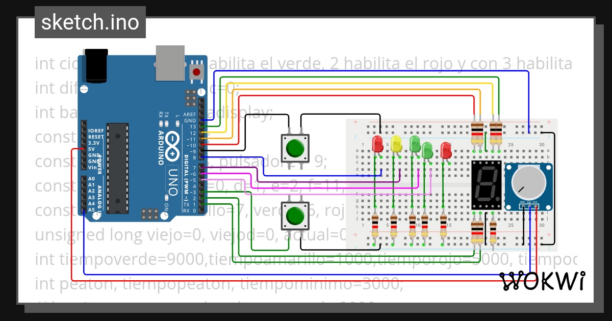 CIRCUITO display 2 y 3 - Wokwi ESP32, STM32, Arduino Simulator