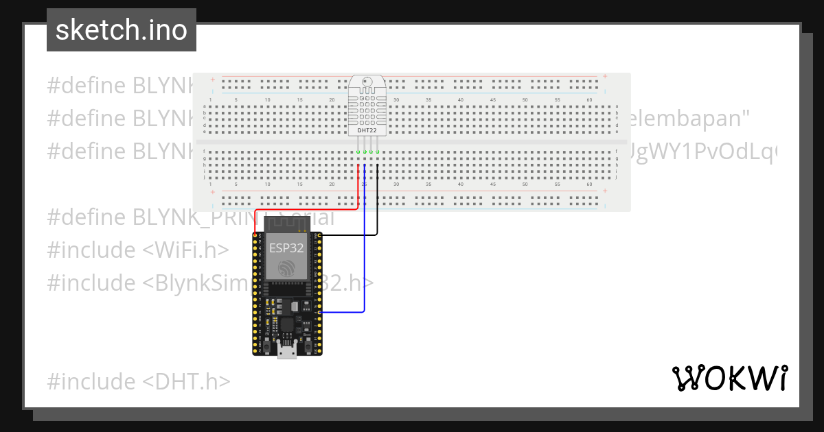 Esp32 Blynk Notification With Dht 11 Wokwi Esp32 Stm32 Arduino 