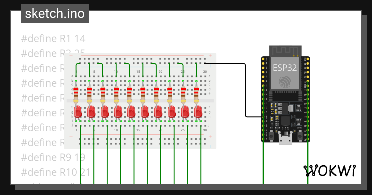 sequence 2 - Wokwi ESP32, STM32, Arduino Simulator