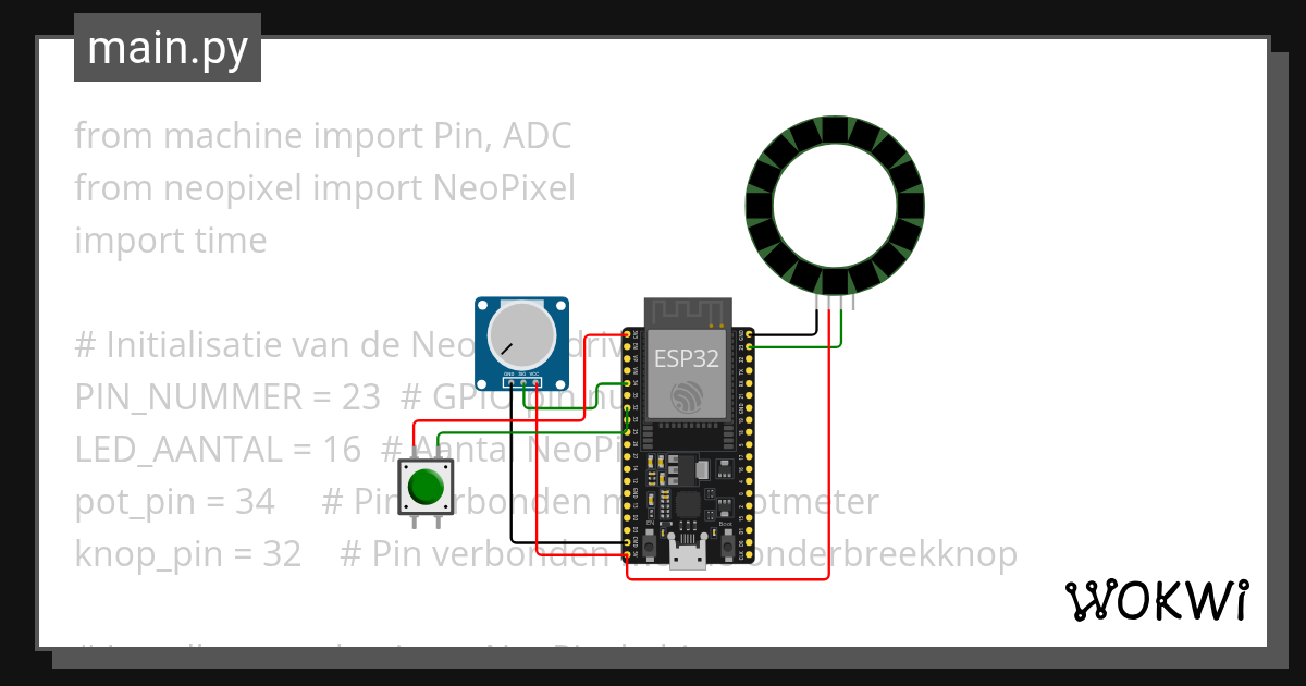 alle leds non b met pauze knop - Wokwi ESP32, STM32, Arduino Simulator