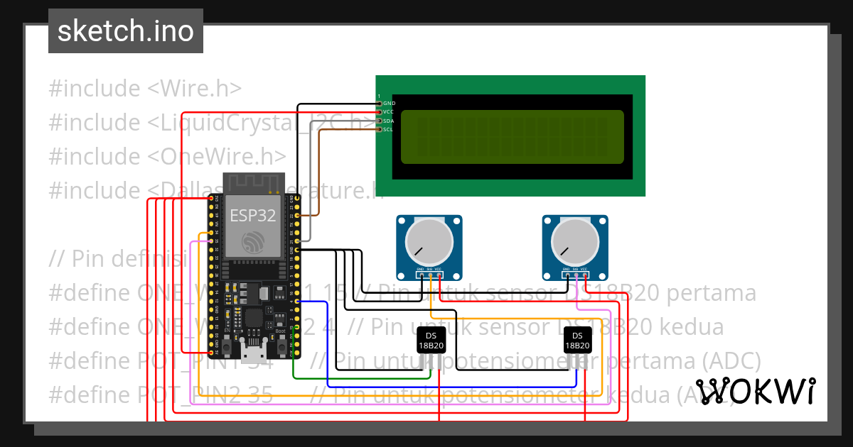 AUDIO MULTI CONTROL ESP32 - Wokwi ESP32, STM32, Arduino Simulator